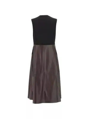 ELENA MIRÒ V-neck Sleeveless Midi Dress