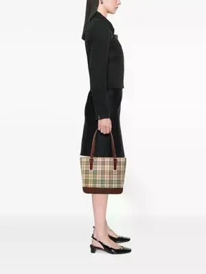 Burberry 2000-2017 House Check Canvas Tote Bag - Neutrals