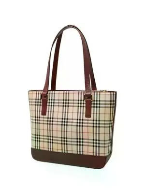 Burberry 2000-2017 House Check Canvas Tote Bag