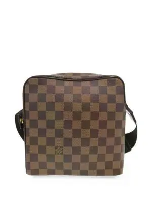 LOUIS VUITTON 2006 Damier Ebene Olav Pm Crossbody Bag