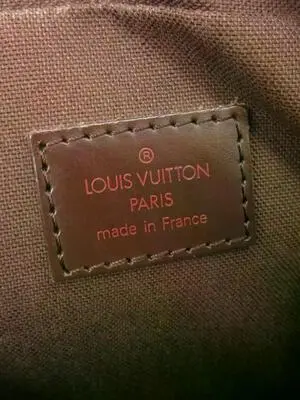 LOUIS VUITTON 2006 Damier Ebene Olav Pm Crossbody Bag