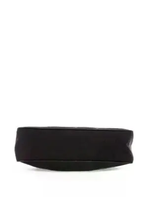 Prada Re-edition 2005 Tessuto With Saffiano Leather Mini Hobo Bag - Black