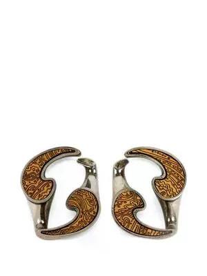 Etro Dual-finish Paisley Earrings - Silver