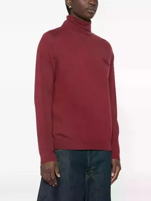 ERMANNO FIRENZE Embroidered Logo Turtleneck Sweater