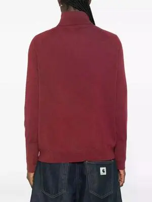 ERMANNO FIRENZE Embroidered Logo Turtleneck Sweater