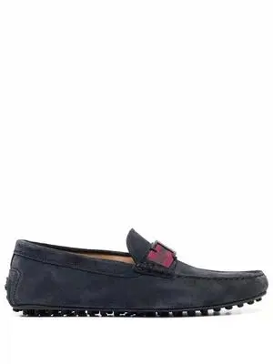 TOD'S T-logo Suede Loafers