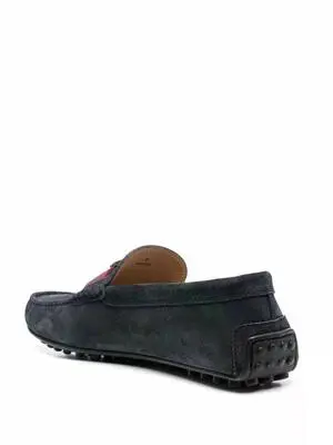 TOD'S T-logo Suede Loafers