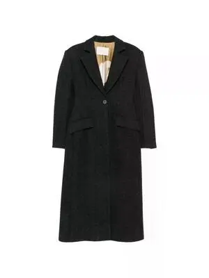 TELA Herringbone Single-breasted Coat