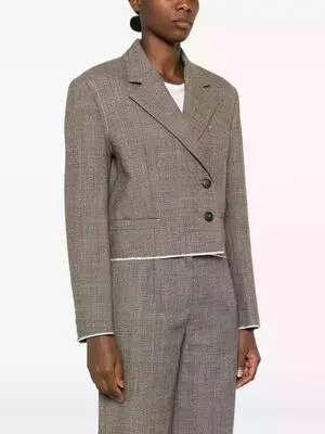 TELA Cropped Double-breasted Jacket