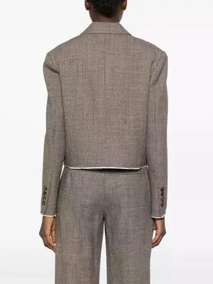 TELA Cropped Double-breasted Jacket