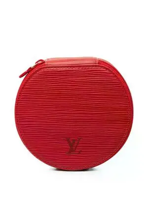 LOUIS VUITTON 2000-2026 Epi Ecrin Bijoux Travel Jewelry Case - Red