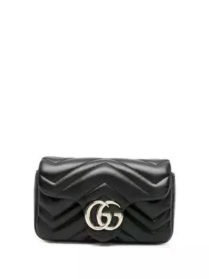 Gucci Gg Marmont Matelassé Shoulder Bag - Black