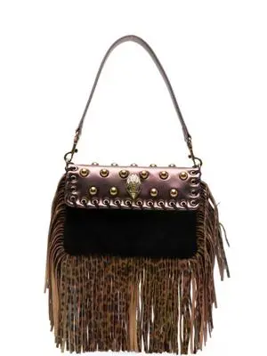 Kurt Geiger Oxford Fringed Shoulder Bag - Black