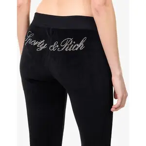 Sporty & Rich Cropped Cotton Tank Top With Crystal Logo