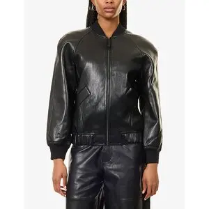 THE FRANKIE SHOP Alena Faux-leather Bomber Jacket