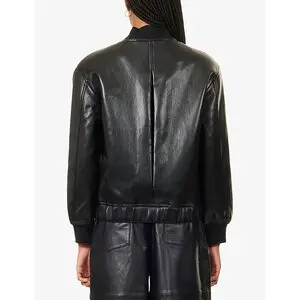THE FRANKIE SHOP Alena Faux-leather Bomber Jacket