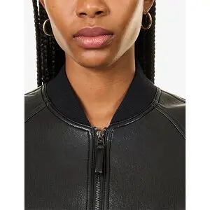 THE FRANKIE SHOP Alena Faux-leather Bomber Jacket