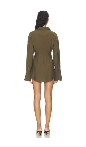 ALL THE WAYS Charitie Button Up Mini Dress In . Also