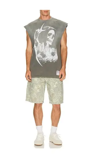 MEMORY LANE Night Watcher Sleeveless Tee In . Also
