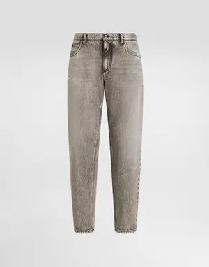 Dolce & Gabbana Slim Fit Multi-coloured Denim Trousers