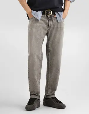 Dolce & Gabbana Slim Fit Multi-coloured Denim Trousers