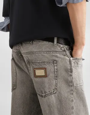 Dolce & Gabbana Slim Fit Multi-coloured Denim Trousers