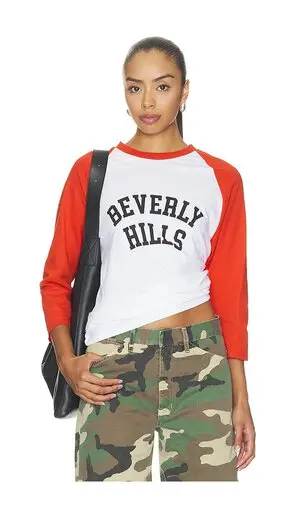 DEPARTURE Beverly Hills Baseball Tee - White