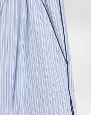 Dolce & Gabbana Striped Poplin Shorts