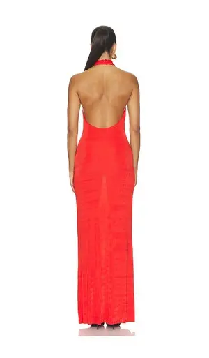SEROYA Halterneck Maxi Dress