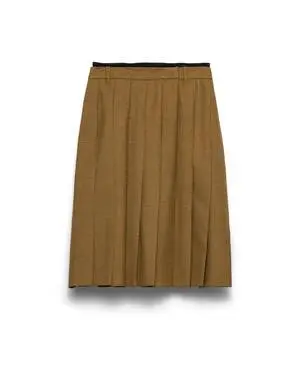 Prada Hopsack Midi-skirt - Cinnamon