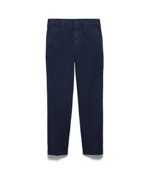 Prada Garment-dyed Cotton Pants - Navy