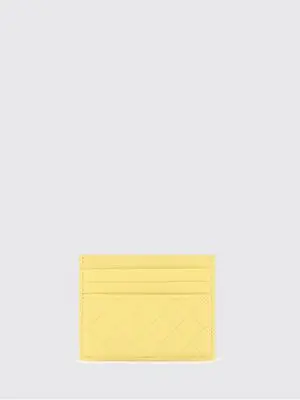Bottega Veneta Flat Woven Nappa Calfskin Card Holder With 7 Slots - Gold