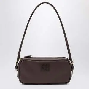 Miu Miu Leather Pouch Bag - Brown
