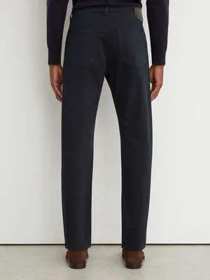 REISS Garment-dyed Stretch-cotton Slim-fit Jeans - Washed Blue