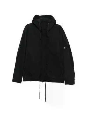 C.P. COMPANY Hooded Jacket With Lens Detail - Black