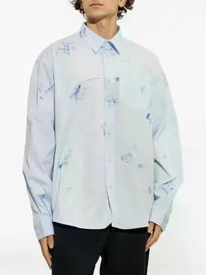 Vetements Doodle-print Buttoned Shirt