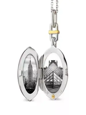 Monica Rich Kosann Slim Oval Tess Locket Necklace