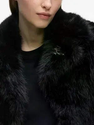 Karl Lagerfeld Belted Faux-fur Coat