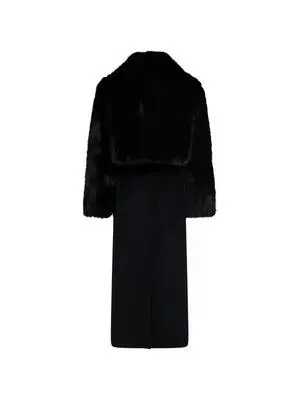 Karl Lagerfeld Belted Faux-fur Coat