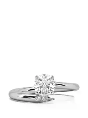 SOLO FOR DIAMONDS X Olga Kharlan Diamond Bypass Ring - Silver