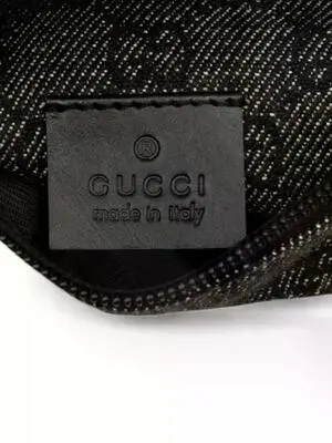 Gucci 2000-2015 Gg Denim Double Pocket Belt Bag