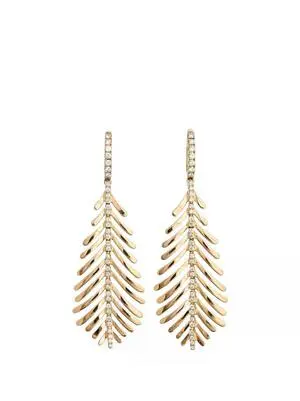 Sidney Garber Plume Diamond Earrings