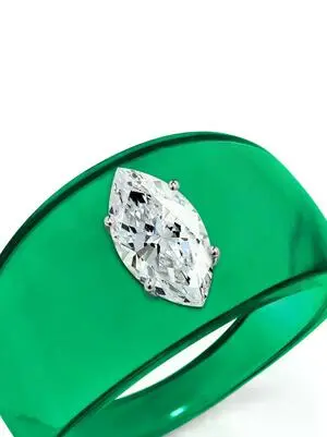 SOLO FOR DIAMONDS Marquise-cut Diamond Ring - Silver