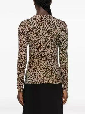 MARCCAIN Leopard-print Long-sleeve Top