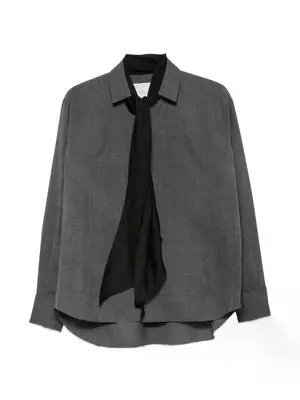 Sacai Pussy-bow Layered Shirt