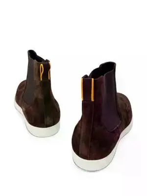 MOORER Suede Finish Slip-on Chelsea Boots