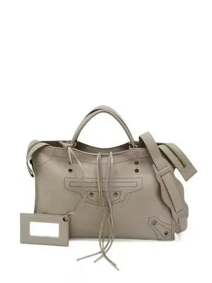 Balenciaga Blackout Classic City Tote Bag - Grey