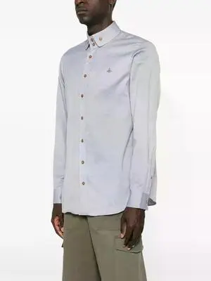 VIVIENNE WESTWOOD Orb-embroidered Button-down Shirt