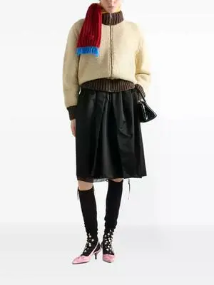 Prada Wool Zip Cardigan