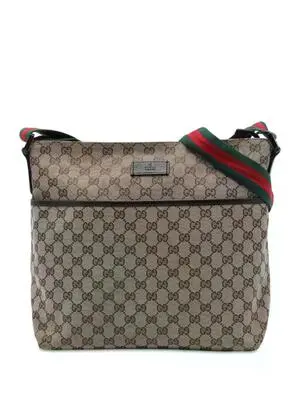 Gucci 2016-2026 Gg Canvas Web Crossbody Bag - Neutrals